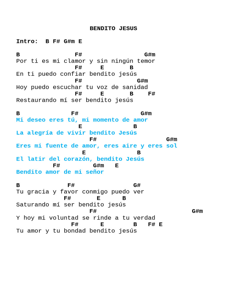 Bendito Jesus | PDF