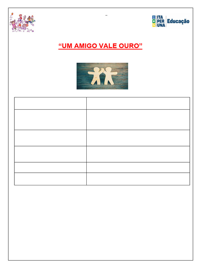 Plano 10 A 14 de Fevereiro de 2025 Mat 1 | PDF | Amizade