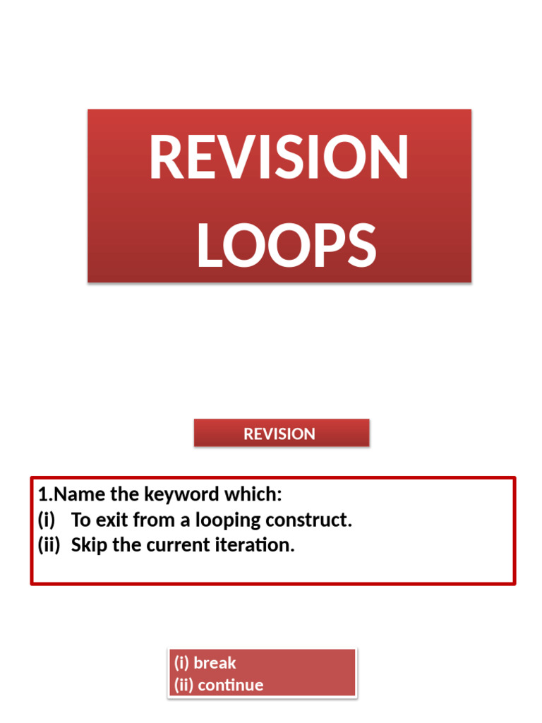 Java Loop Revision Exercises | PDF | Computer Programming | Object Oriented Programming