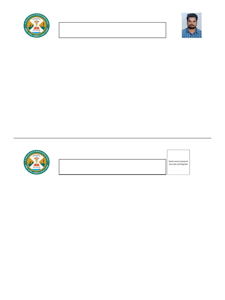 Aiimsraj2023004143 Admitcard | PDF | Identity Document | Authentication