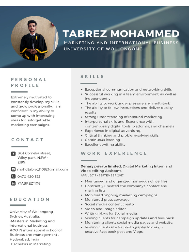 Digital Marketing CV of Tabrez Mohammed | PDF | Social Media | Popular ...