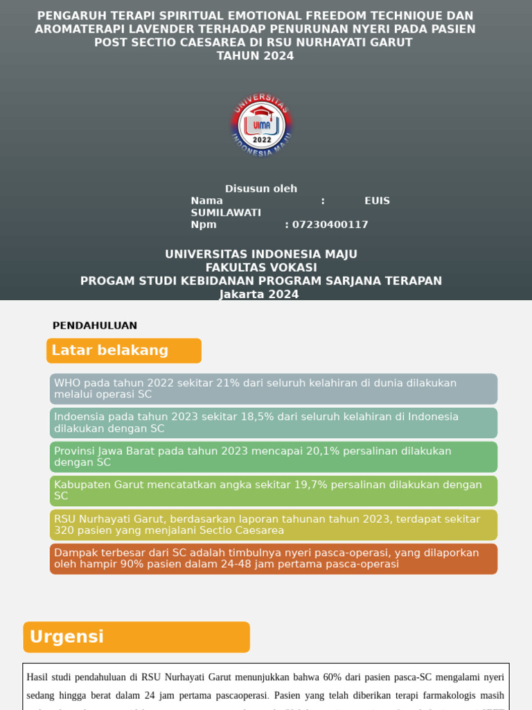 Sidang Proposal - Euis | PDF