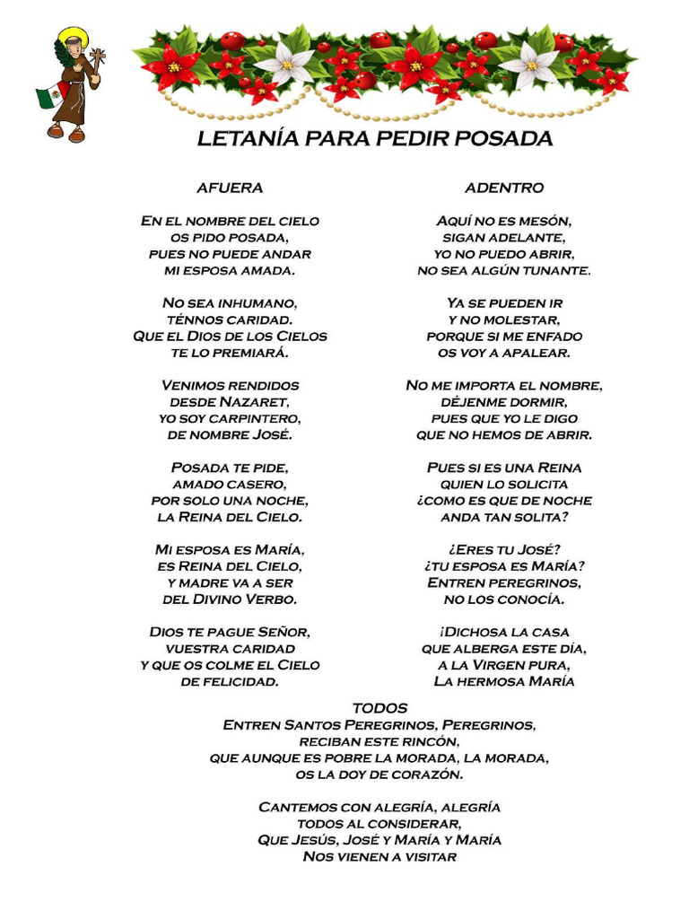 LETANIA PARA PEDIR POSADA | PDF