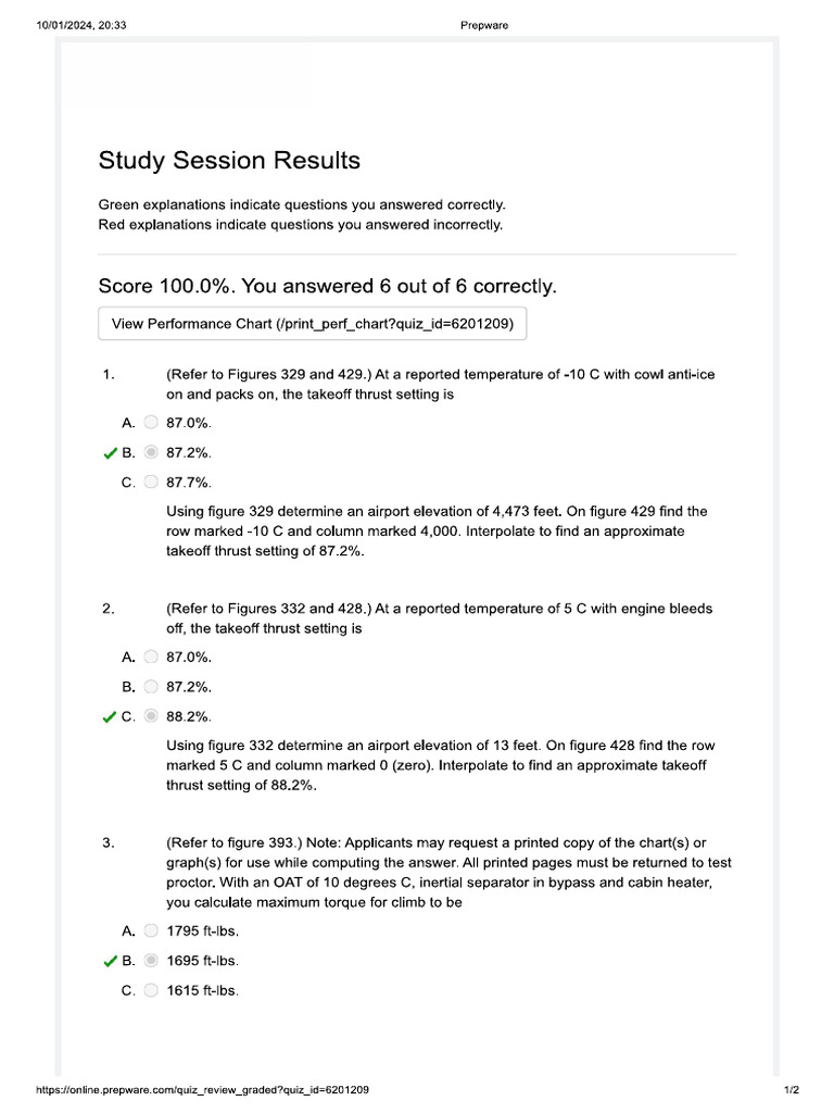 Performance - Calculating Takeoff Power | PDF