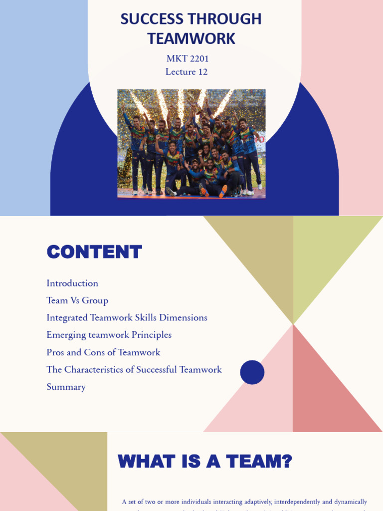 Success Through Teamwork | PDF | Leadership | Information