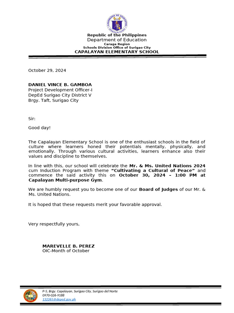 United Nations Letters | PDF | Philippines
