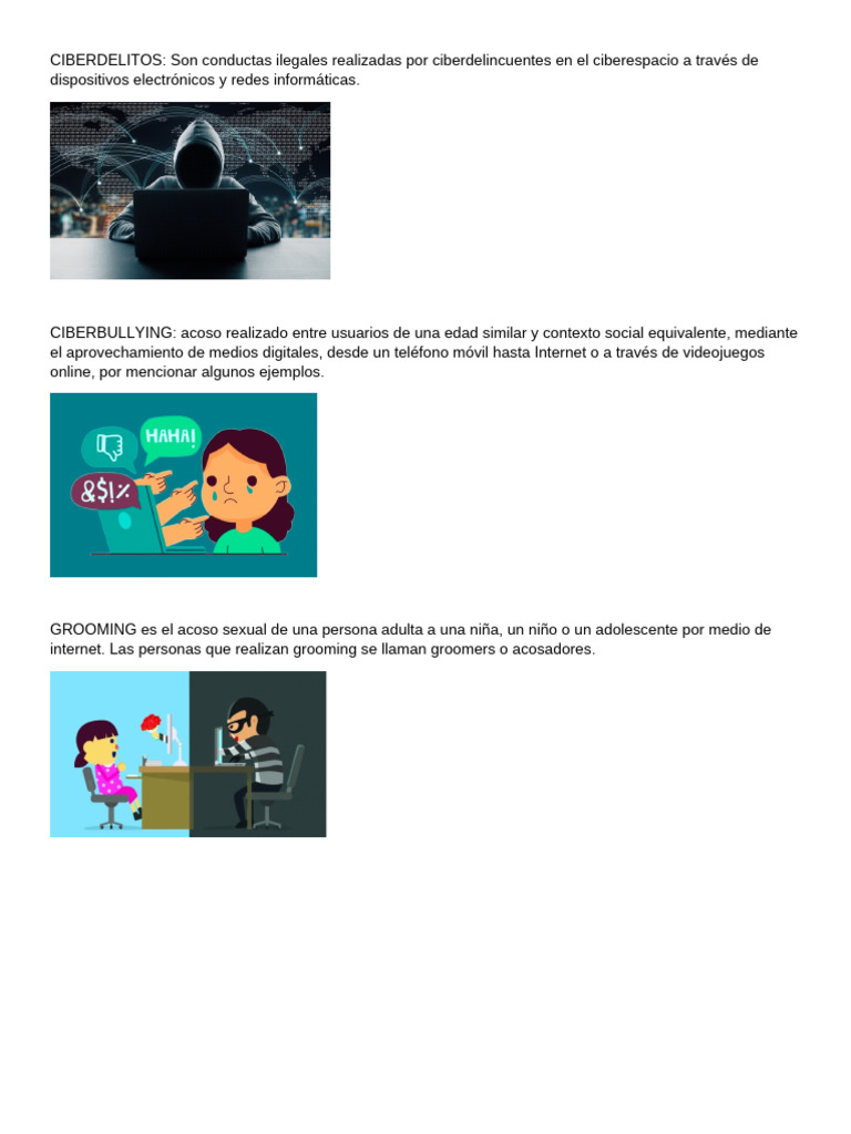 Tipos de Cibercrímenes y Acoso Online | PDF