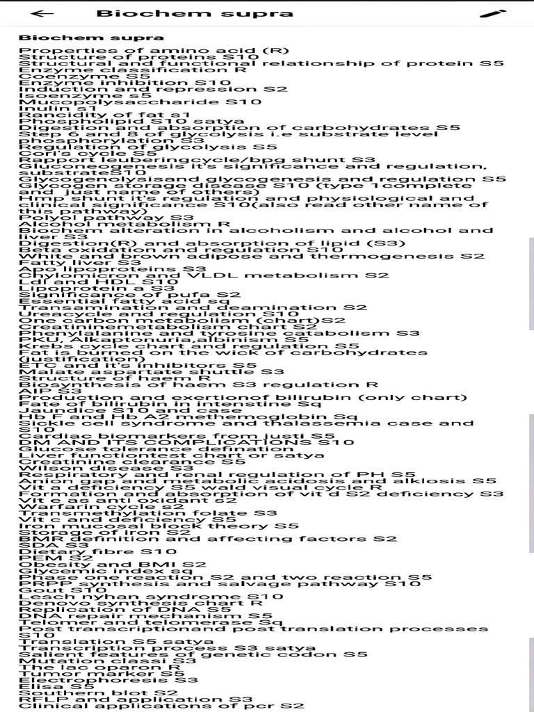 Biochem and Physio Supra - 240414 - 175313 | PDF | Lipoprotein | Metabolism