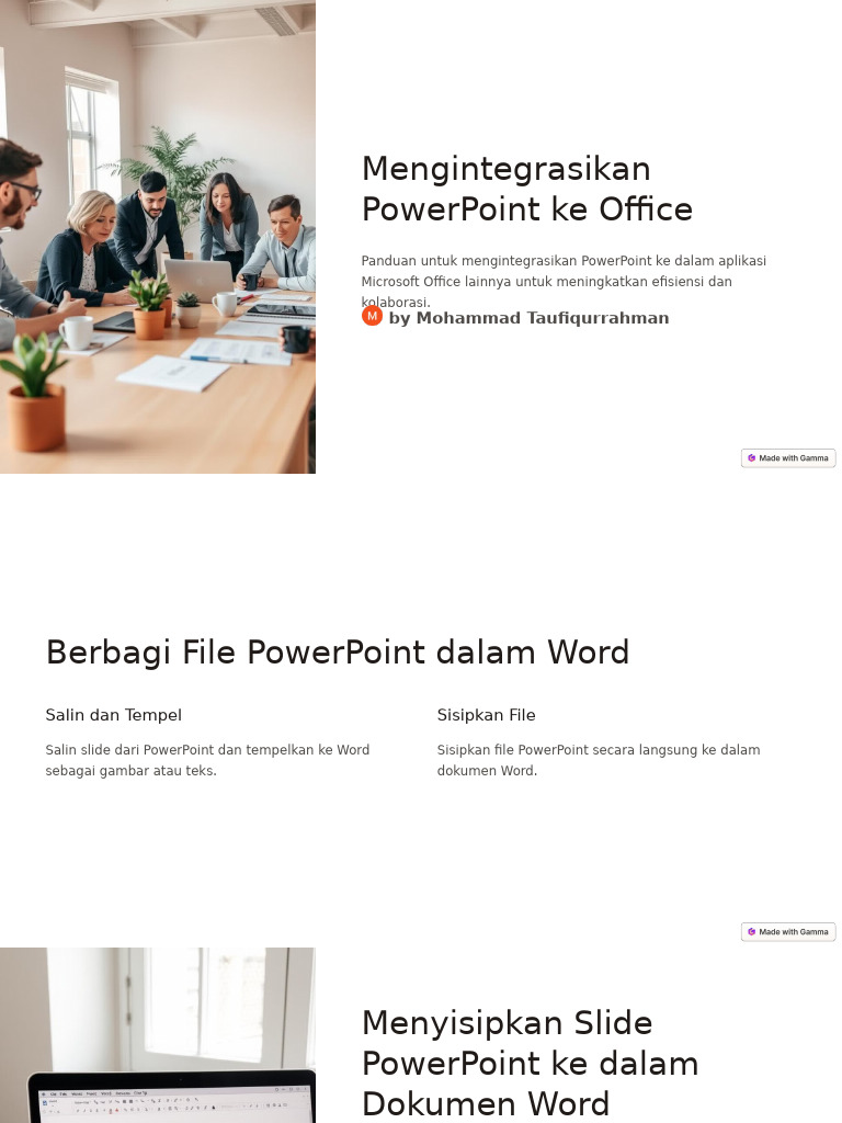 Mengintegrasikan PowerPoint Ke Office | PDF