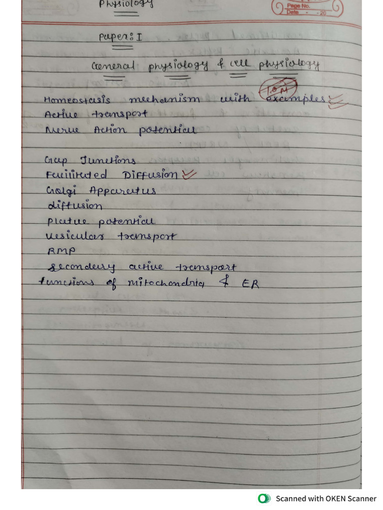 Physiology Imp | PDF