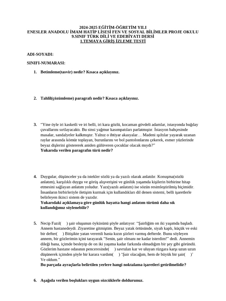 1.temaya Giriş | PDF