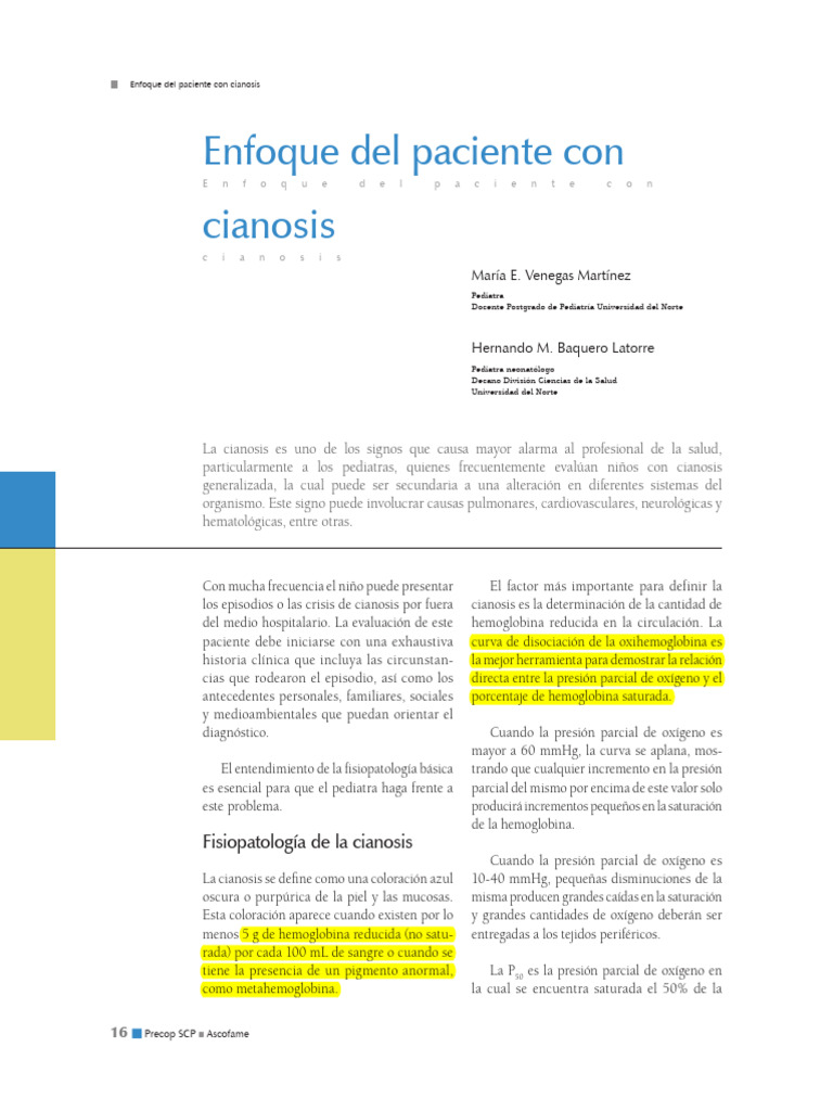 16-26 Paciente Con Cianosis | PDF | Pulmón | Hemoglobina