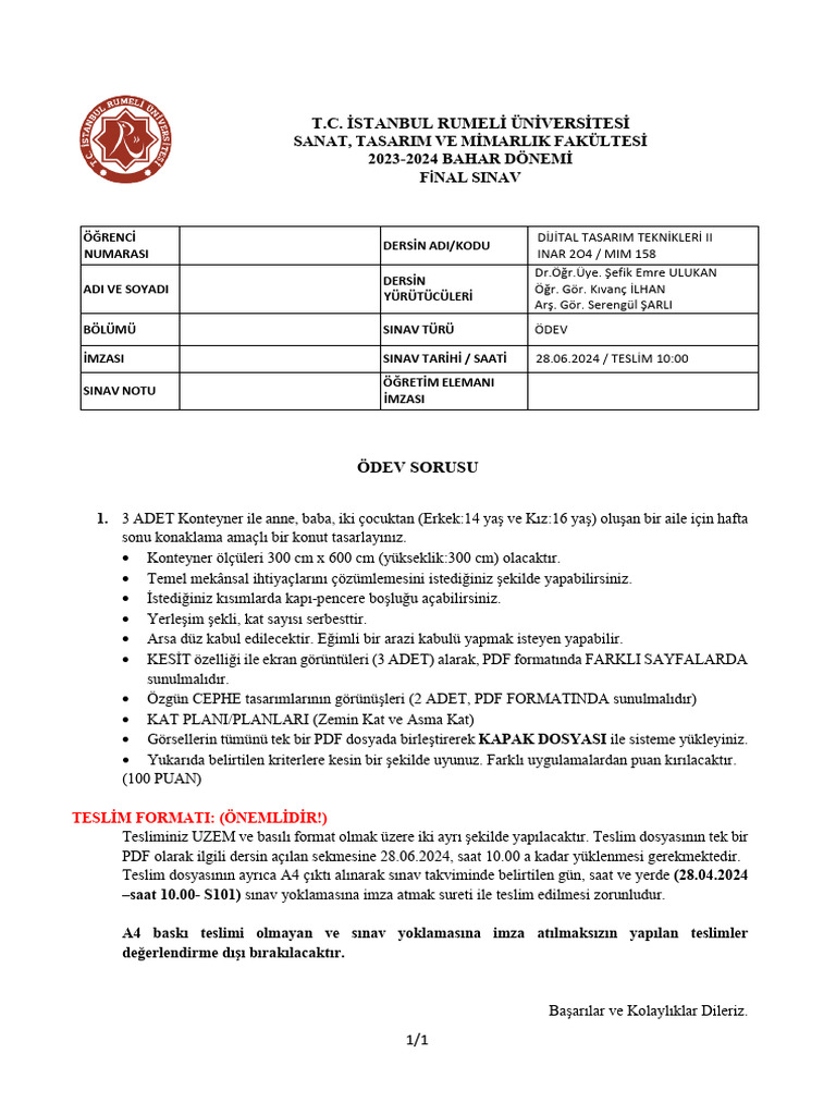 Bi̇lgi̇sayar Destekli̇ Tasarim Ii | PDF