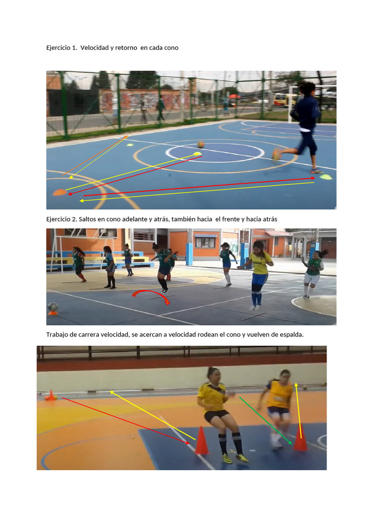 Ejercicios de Fútbol: Velocidad y Conducción | PDF