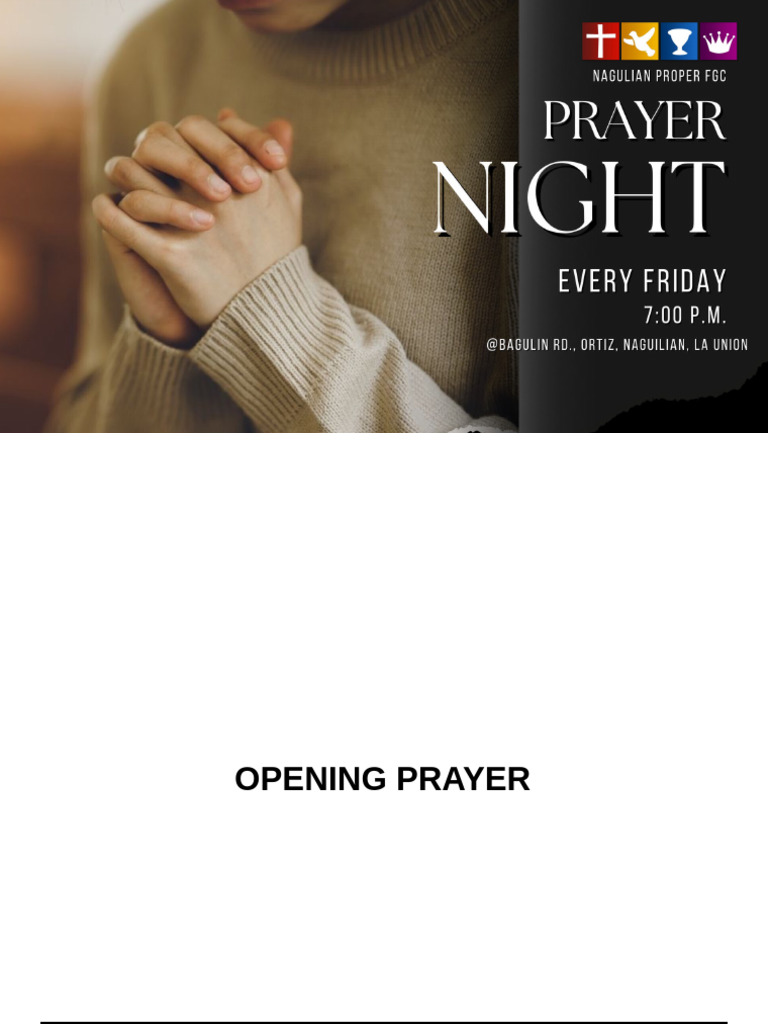 Prayer Meeting Feb 7 | PDF | Prayer | Jesus