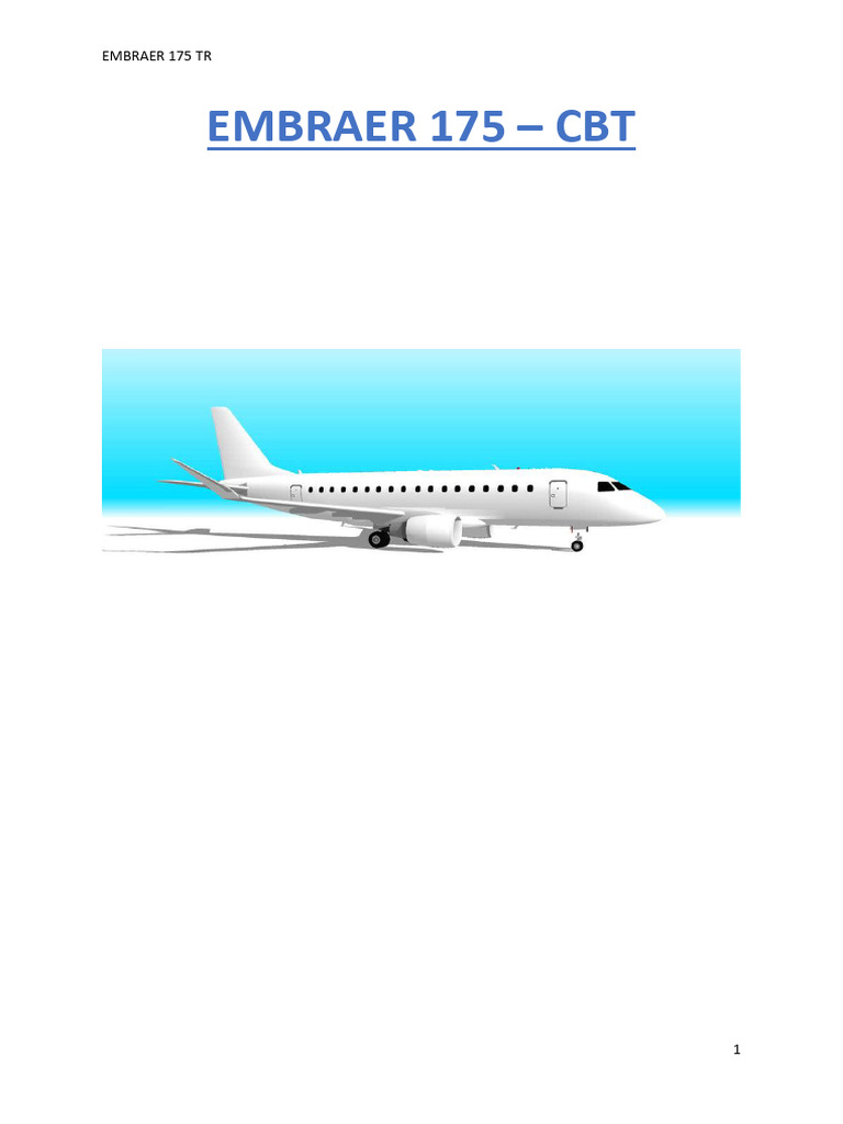 Embraer 175 CBT Overview | PDF | Landing Gear | Pump
