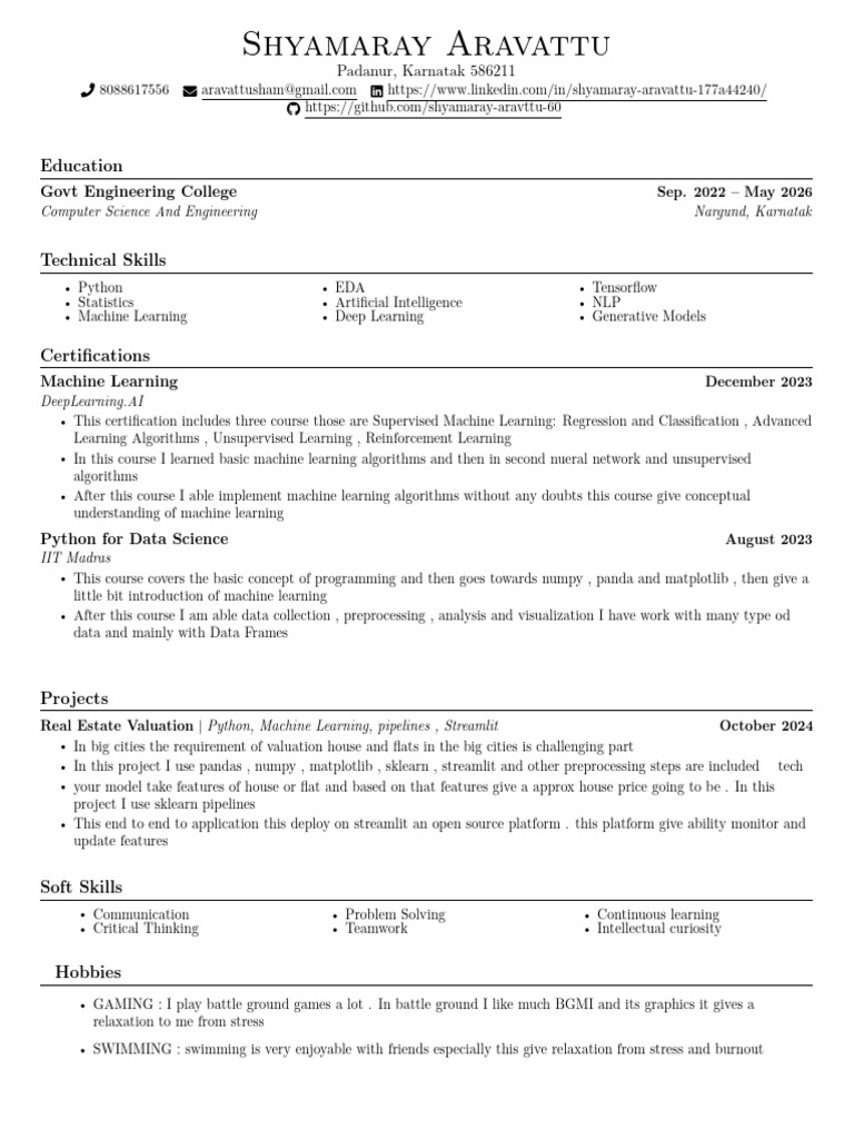 Jake S Resume Anonymous | PDF | Machine Learning | Artificial Intelligence