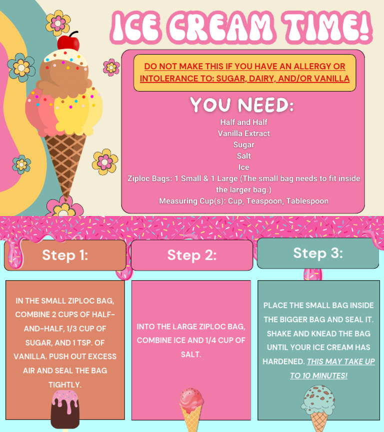 EOY Ice Cream Directions | PDF