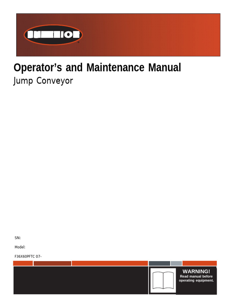 PFTC Owners Manual | PDF | Belt (Mechanical) | Safety