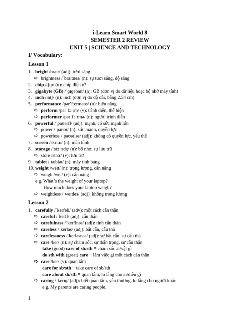Review Semester 2 | PDF