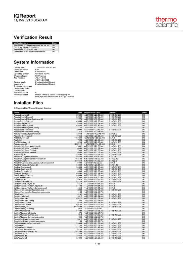 IQReport 20231115 080853 | PDF | Software Development | Computing
