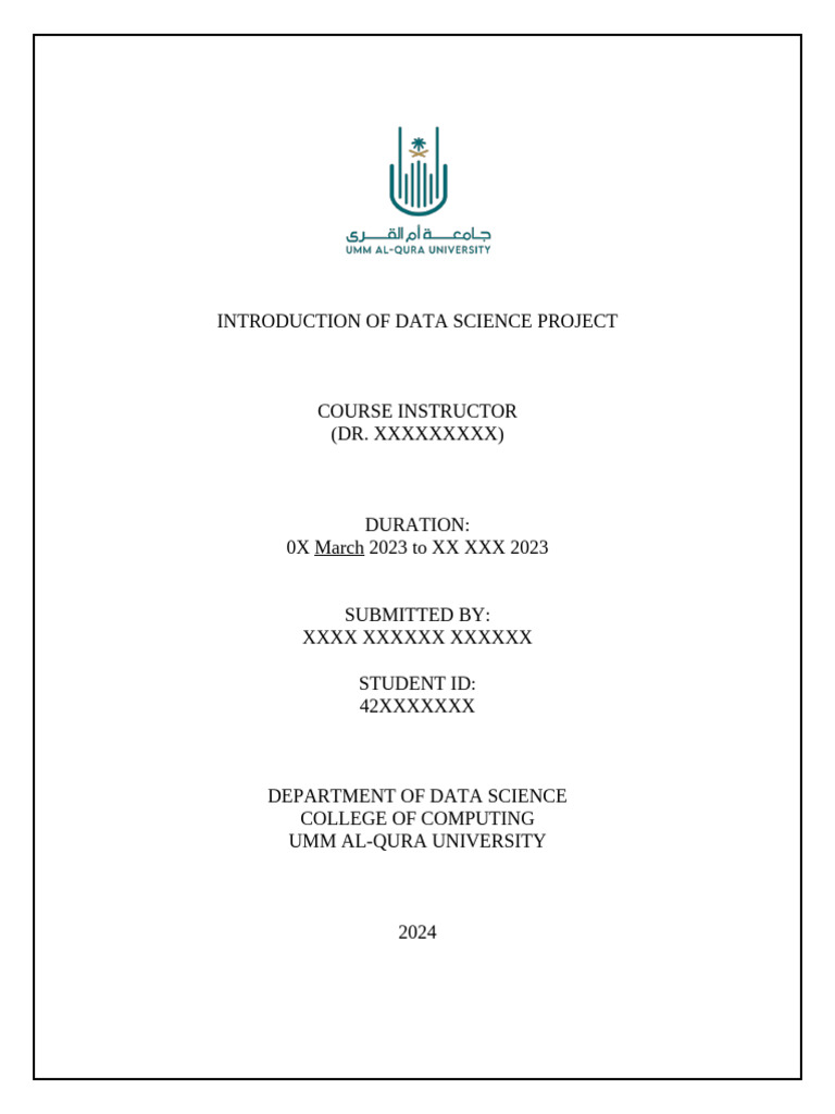 Project Template | PDF