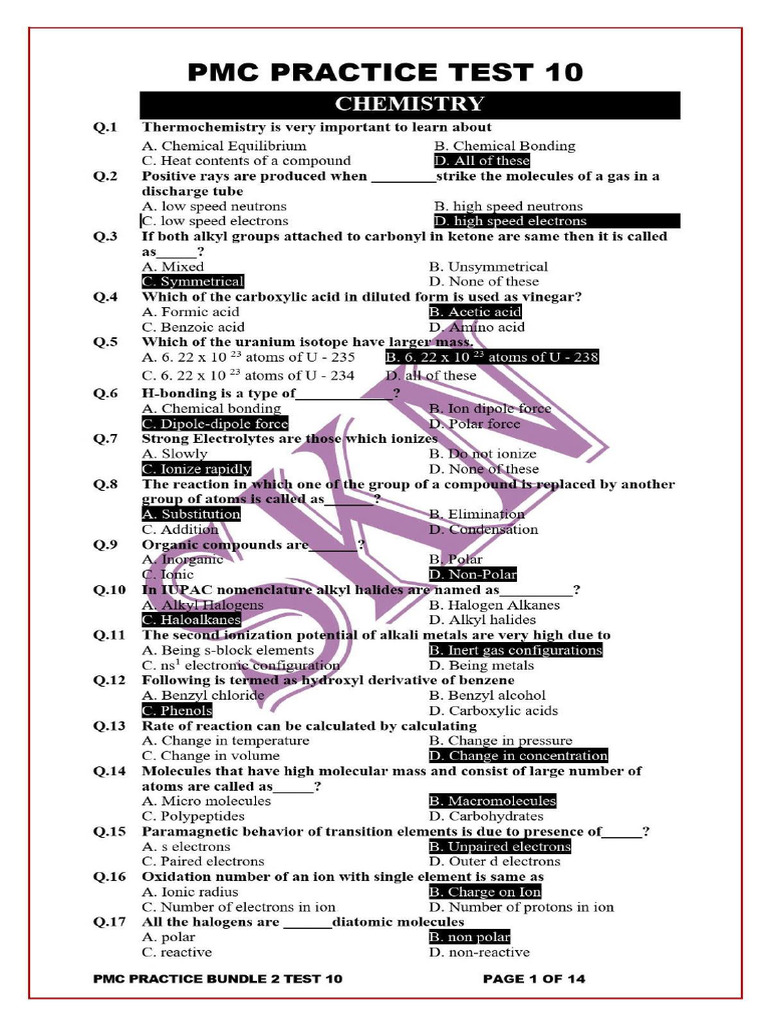 PMC Paid Practice Test 10 Bundle 2 Plspot | PDF