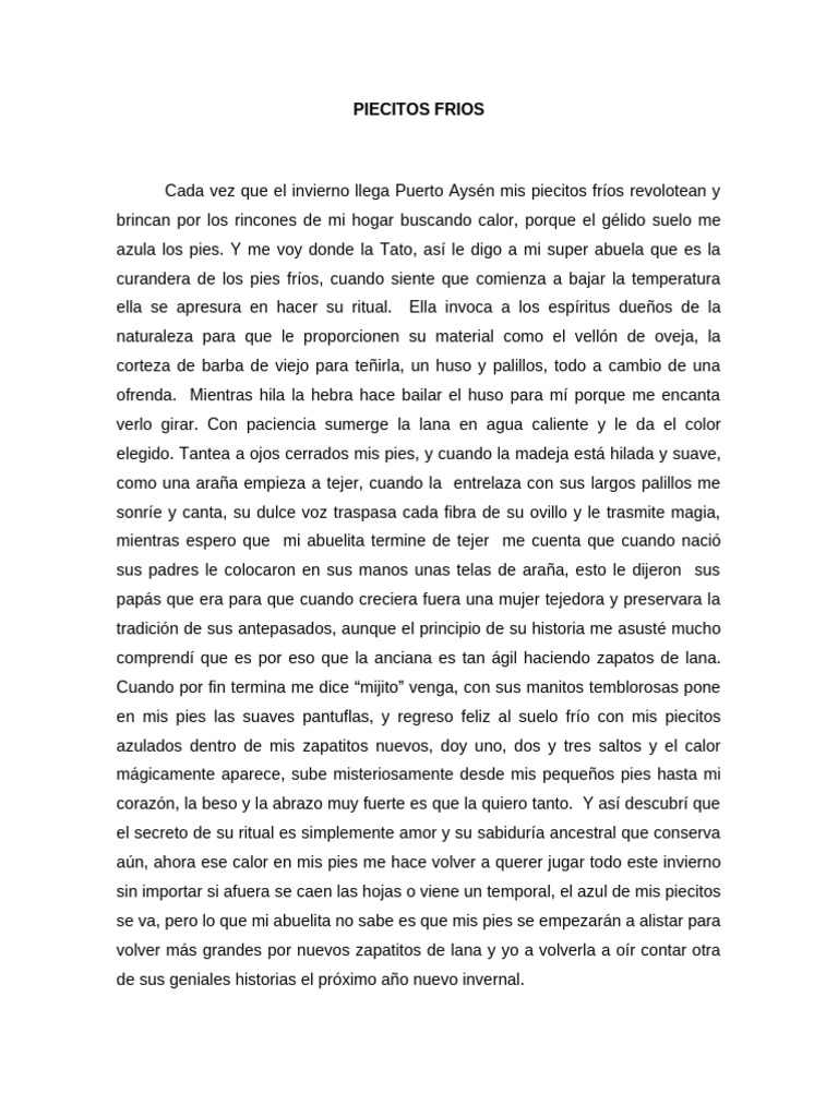 Piecitos Fríos Philippe Cretton Pdf