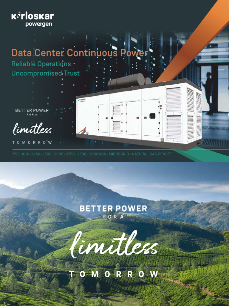 Kirloskar Powergen - Data Center | PDF | Data Center | Power (Physics)