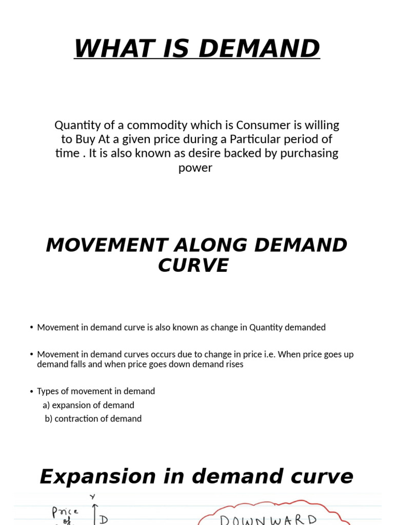 Presentation | PDF | Demand | Demand Curve