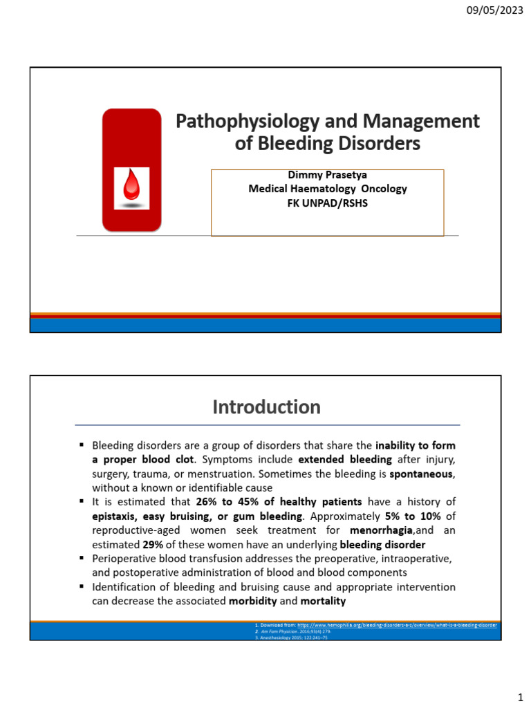 dimmy dr Bleeding Disorder | PDF | Coagulation | Platelet