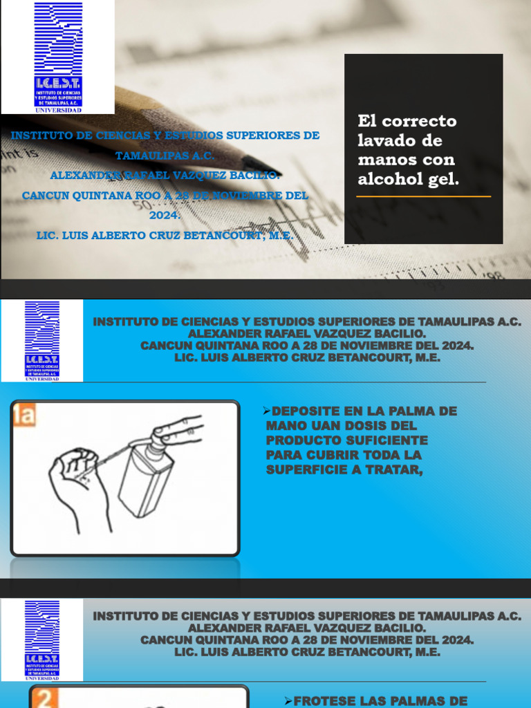 El correcto lavado de manos | PDF | Mano | Extremidades (anatomía)
