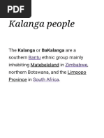 Barolong Clan History and Lineage | PDF | Southern Africa