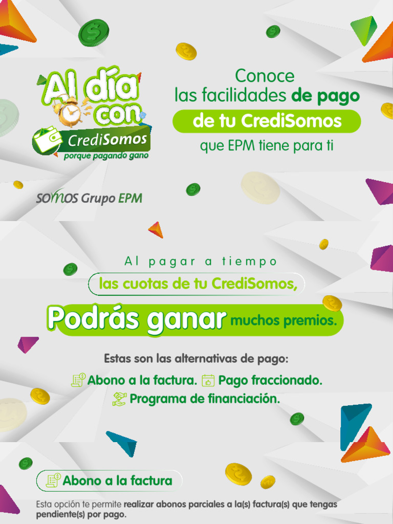 Facilidades de Pago Al Dia CrediSomos | PDF