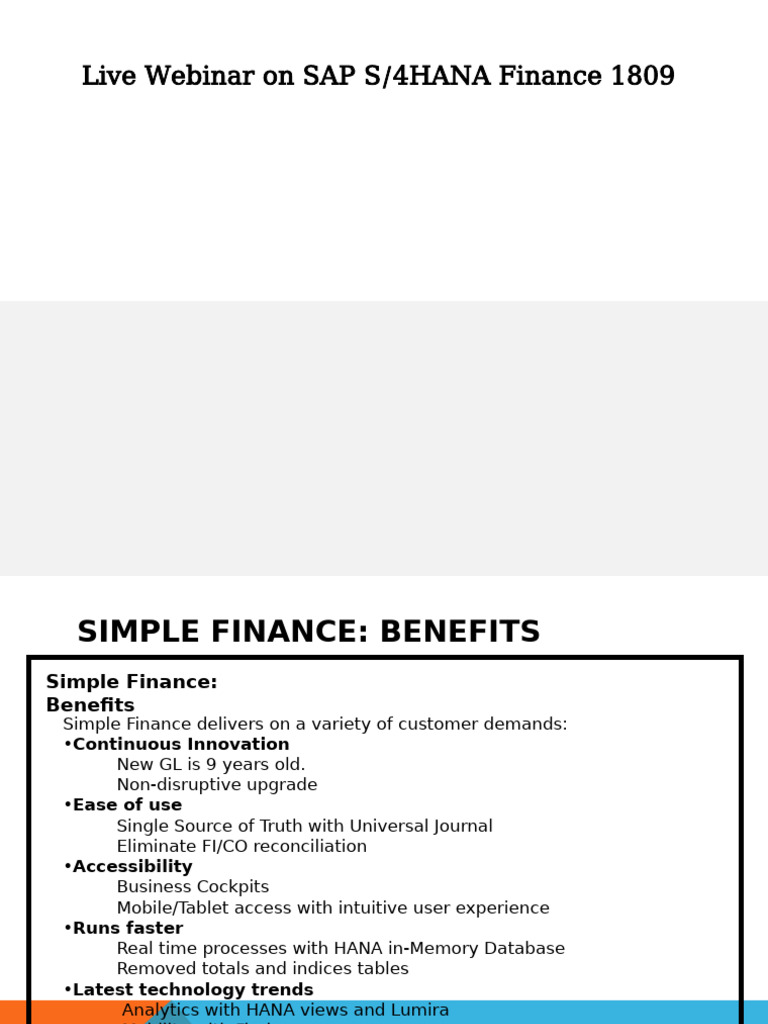 SAP S4 HANA Introduction | PDF | Depreciation | Information Technology