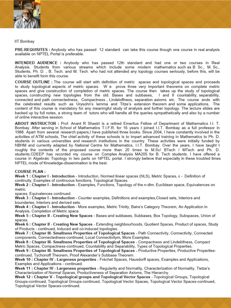An Introduction To Point-Set-Topology Part-I: IIT Bombay | PDF | Space ...