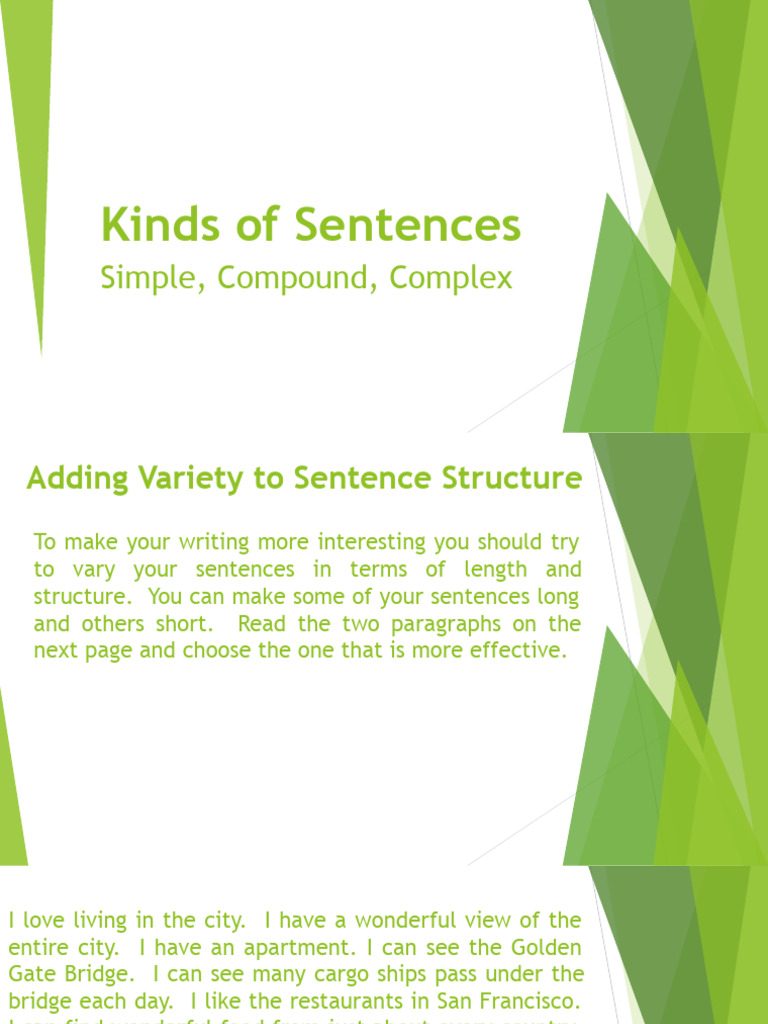 Kinds of Sentences | PDF | Semantic Units | English Grammar