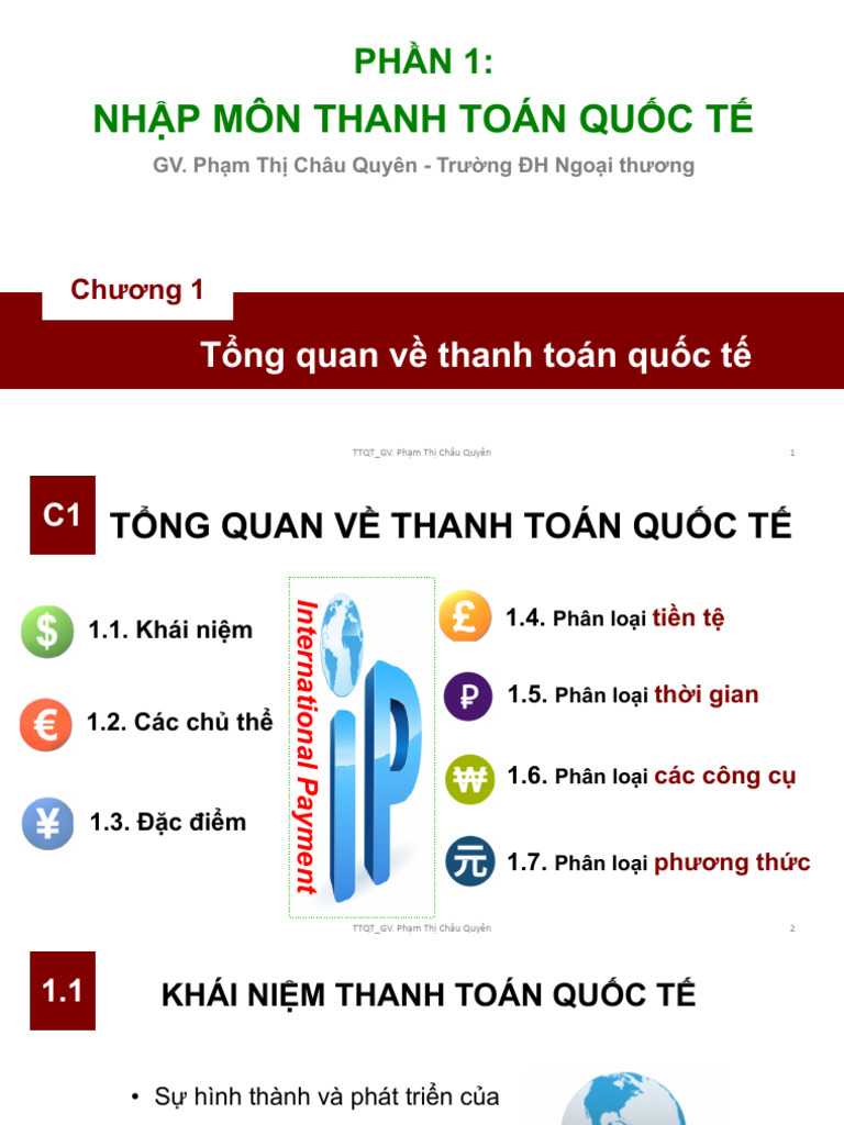 C1 - Tong Quan Ve TTQT | PDF