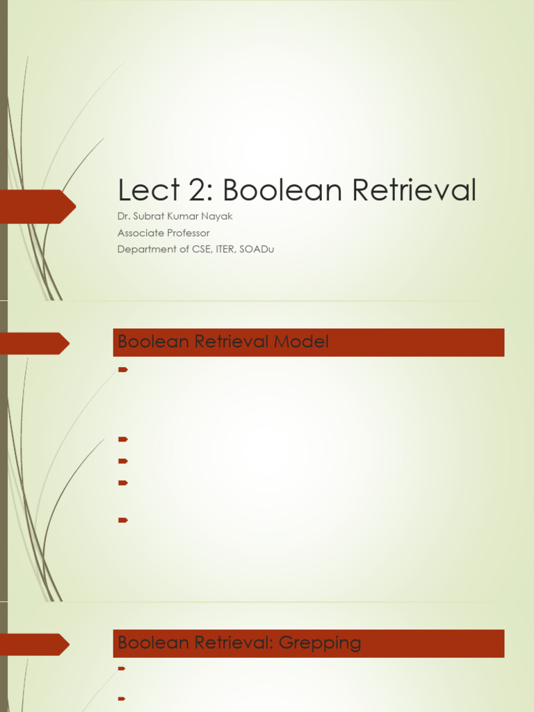Lect 2 Boolean Retrieval | PDF | Information Retrieval | William Shakespeare