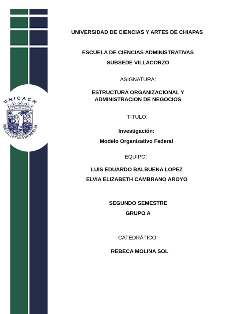 Modelo Organizativo Federal en Empresas | PDF | Economias
