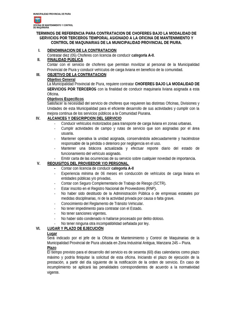 TDR 10 Choferes A-Ii | PDF | Licencia de conducir