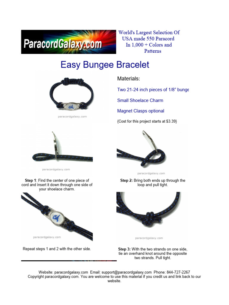Bungee Charm Bracelet Done | PDF | Knot | Bracelet