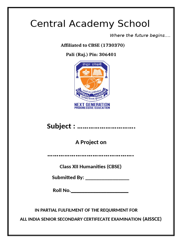 Cover Pages Project IP | PDF