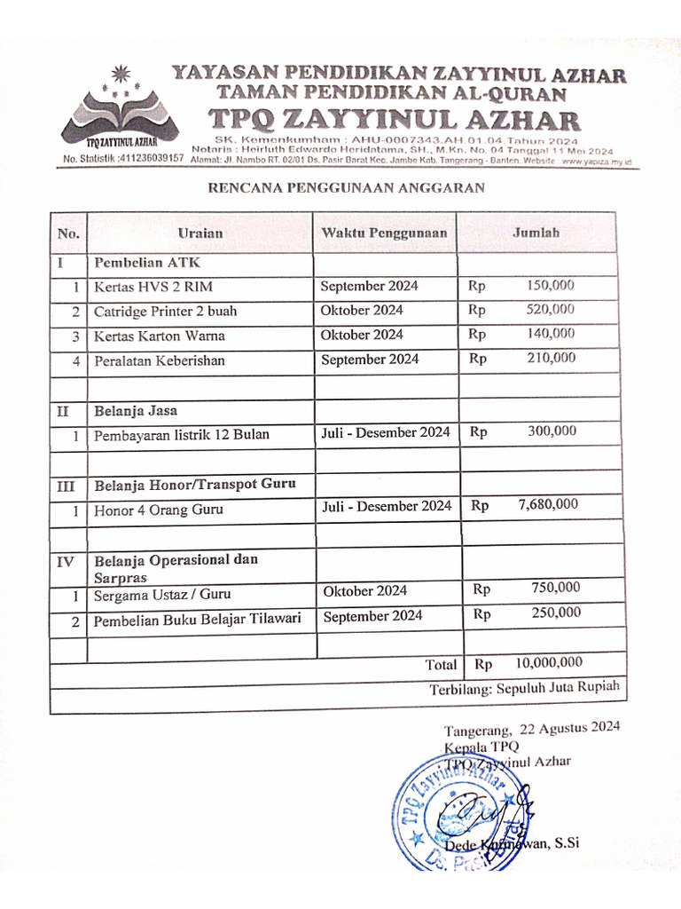 Rab TPQ | PDF