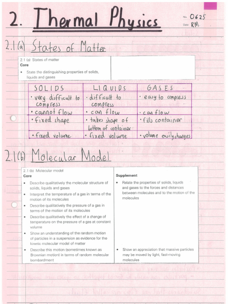 Thermal Physics. | PDF