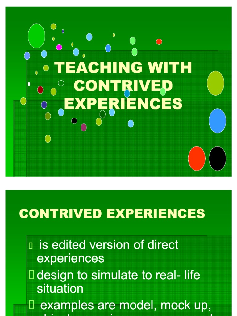 Teaching With Contrived Experiences | PDF