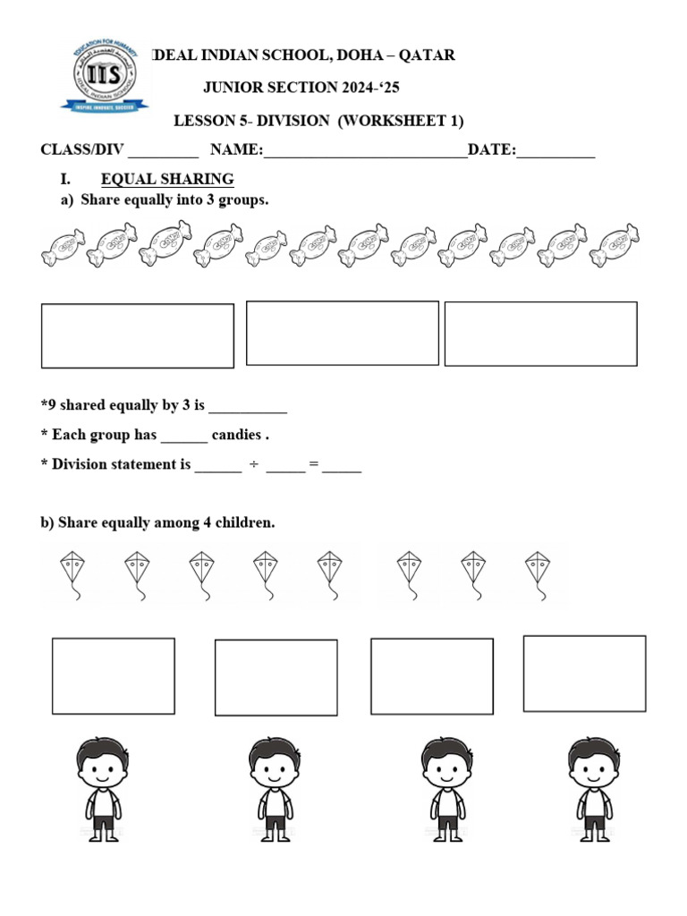 Division Worksheets | PDF