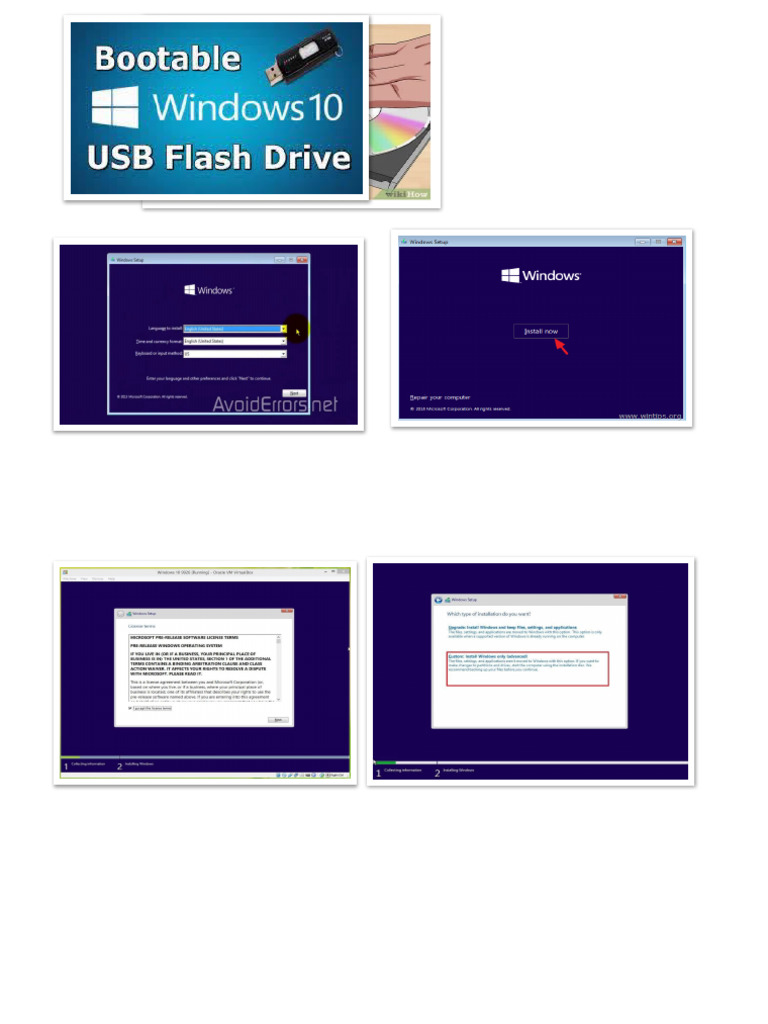 Windows 10 Installation Steps | PDF