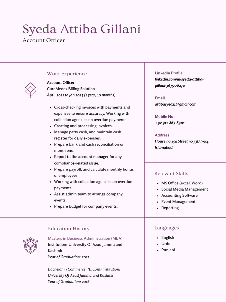 Attiba - CV | PDF