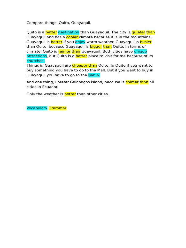 At Least 10 LINES. Highlight New Vocabulary and Grammar. | PDF